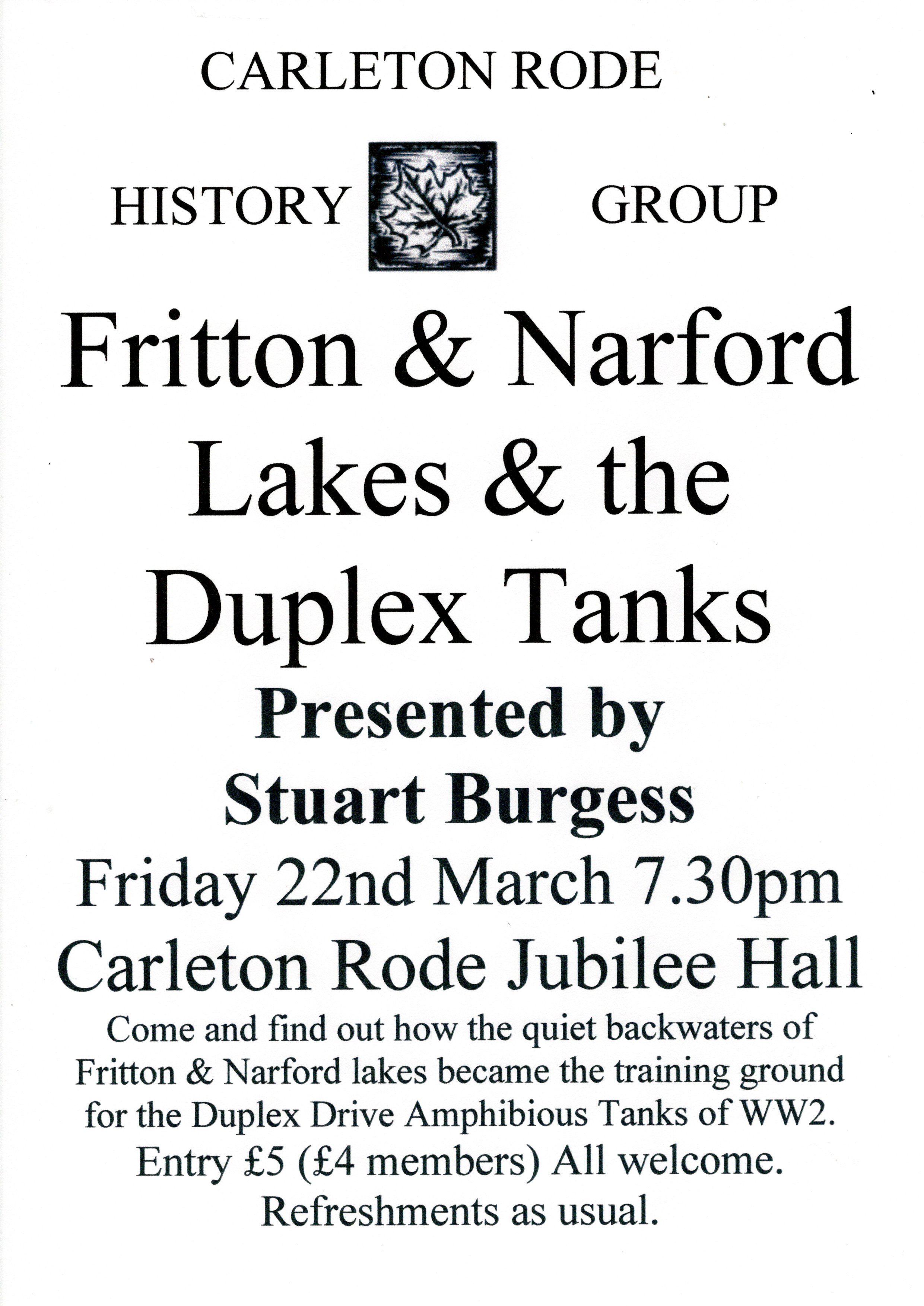 Carleton Rode History Group